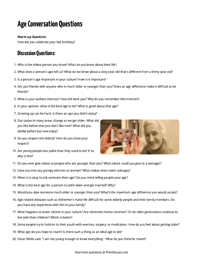 Age Questions | PDF