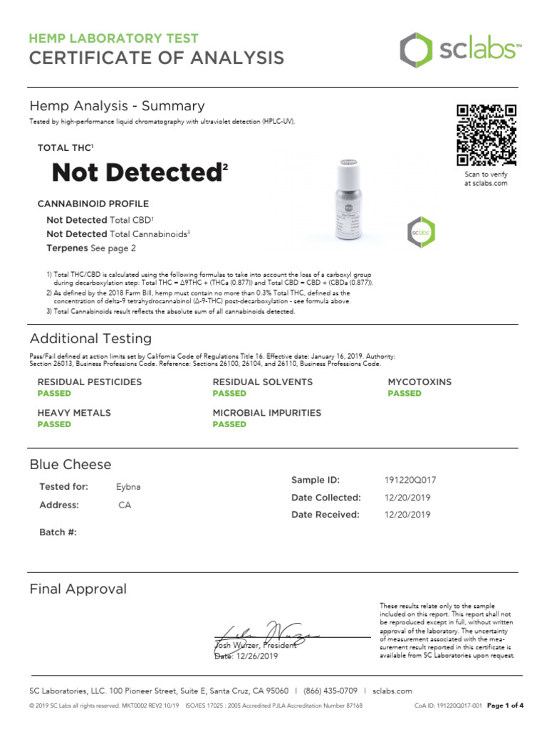 Blue Cheese CoA | PDF