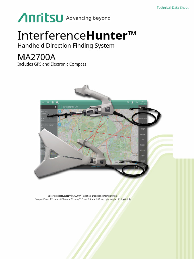 Anritsu MS2700A Interference Hunter Datasheet 11410-00692J | PDF ...