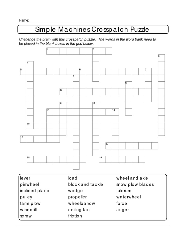 Simple Machines Crosspatch 01 | PDF | Machines | Lever