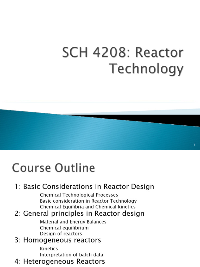 03 Homogeneous Reactors | PDF | Reaction Rate | Chemical Reactor