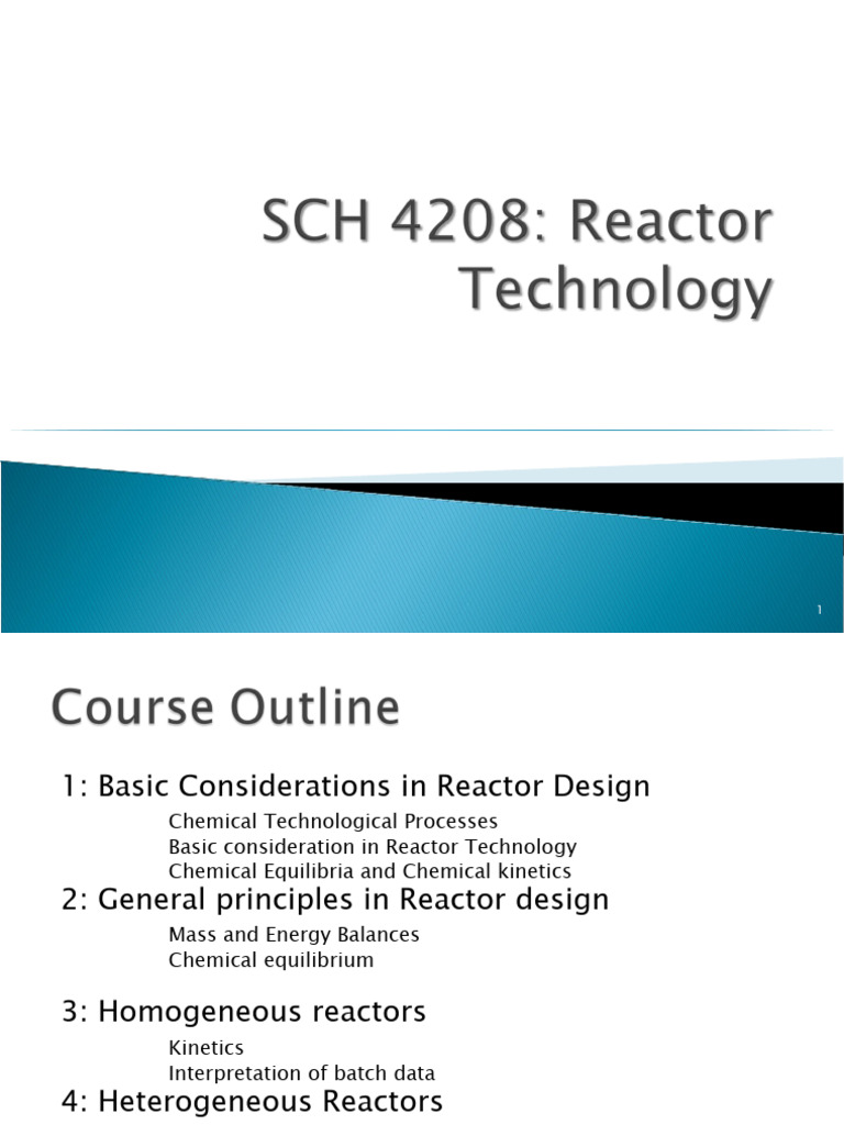 Reactor Design Principles and Considerations | PDF | Chemical Reactor ...