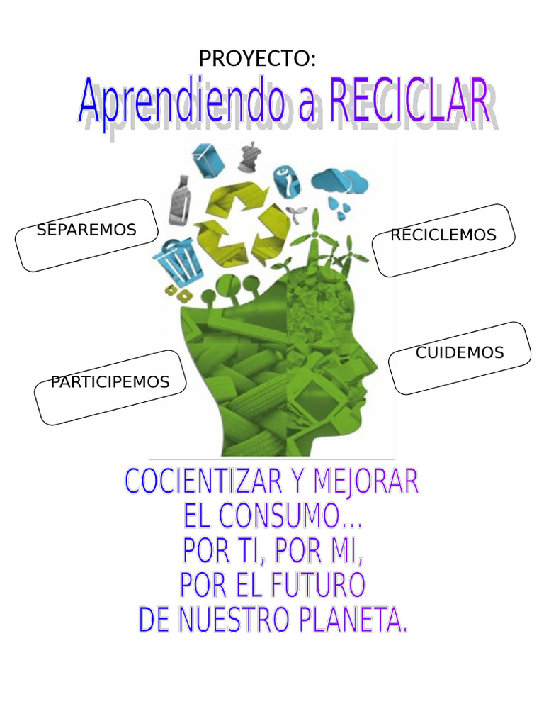 Aprendiendo A Reciclar | PDF | Residuos | Compost