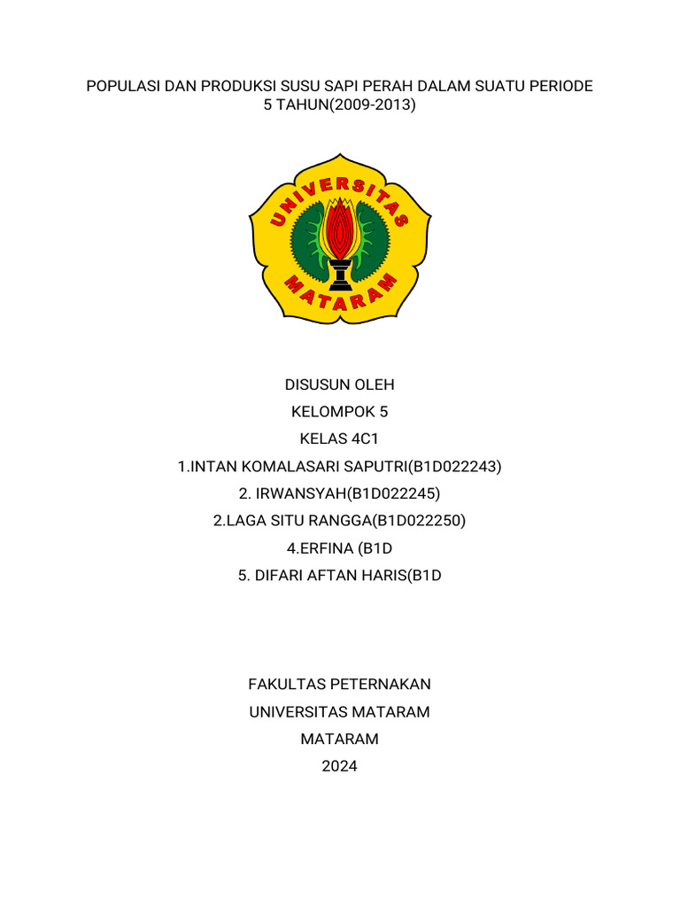 Tugas Perah KLP 5 | PDF