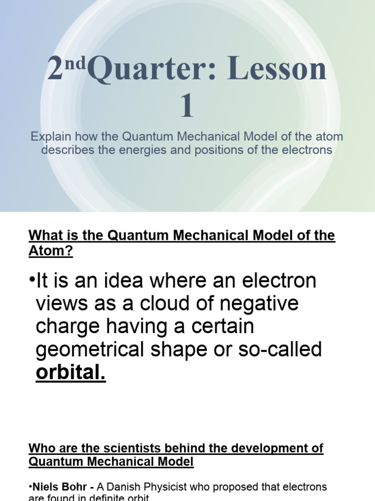 01-Lesson 1 Electron Configuration | PDF