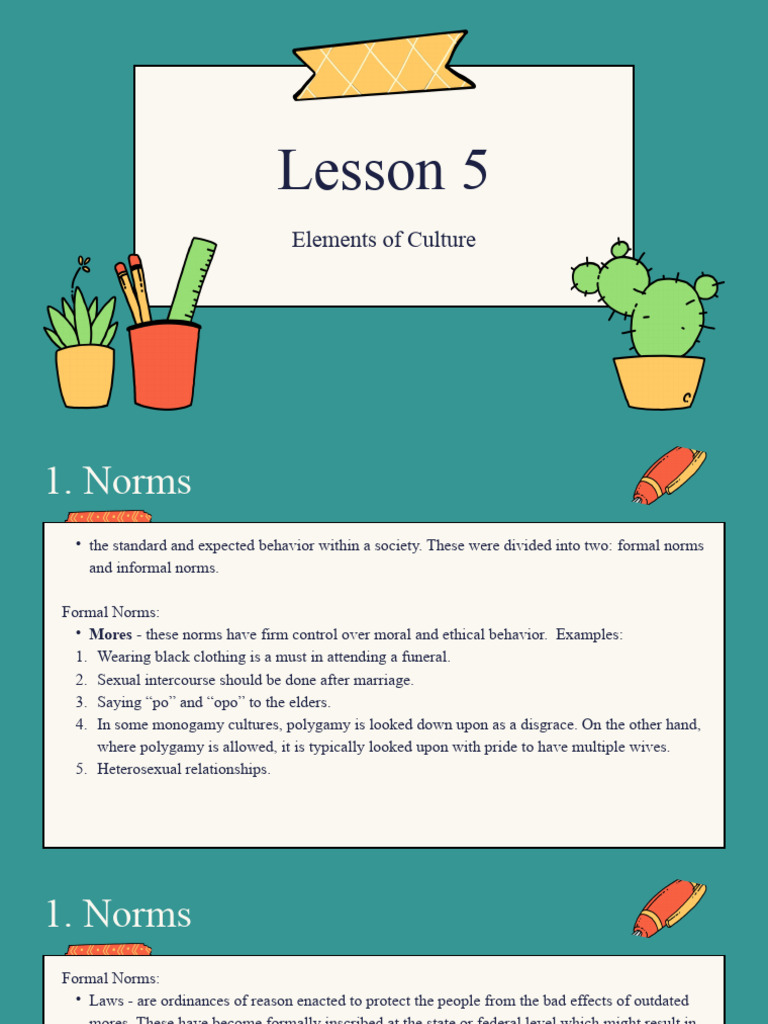 Elements of Culture | PDF