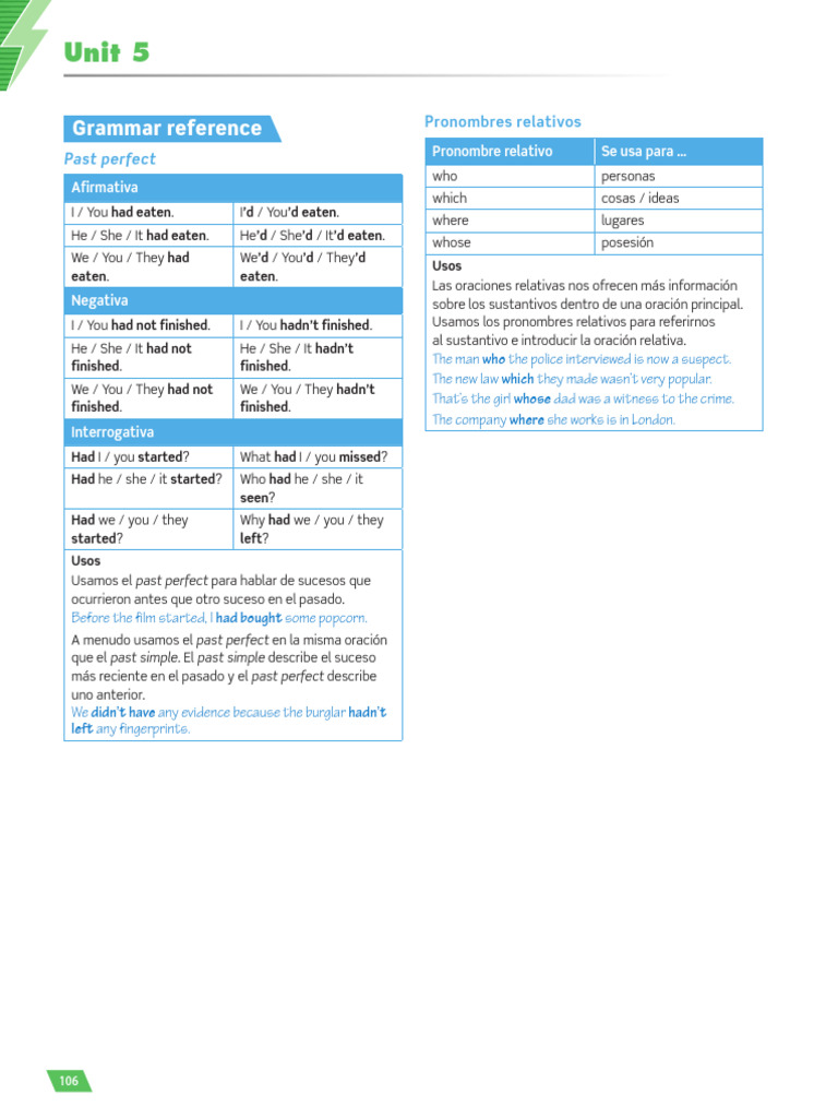 Past Perfect and Relative Pronouns Guide | PDF | Crime Scene | Robbery