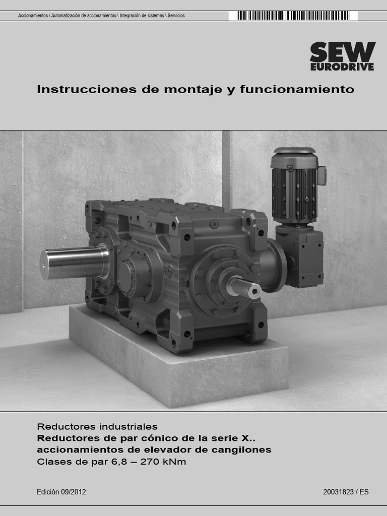 SEW Reductores Montaje y Funcionamiento | PDF