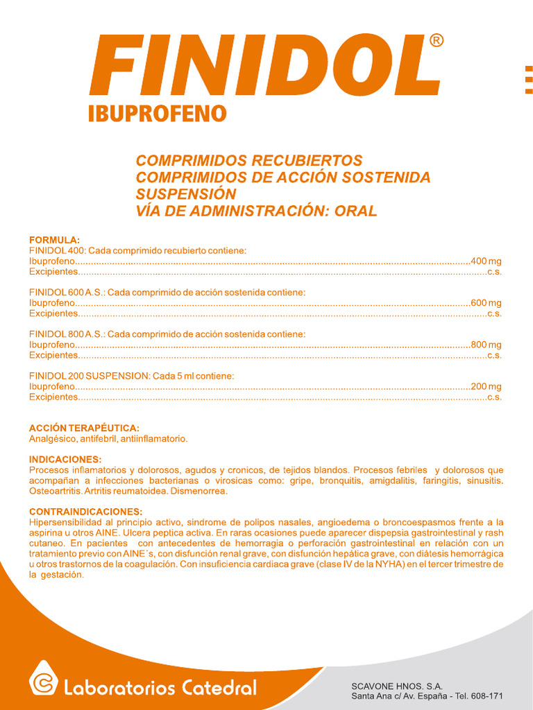 Finidol 200 Frasco X 100 ML Suspension | PDF