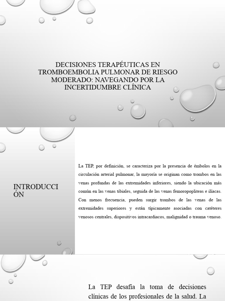 TEP Intermedia | PDF | Angiología | Fisiología Cardiovascular