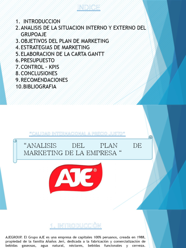 Grupo Aje | PDF | Marketing | Producto (Negocio)