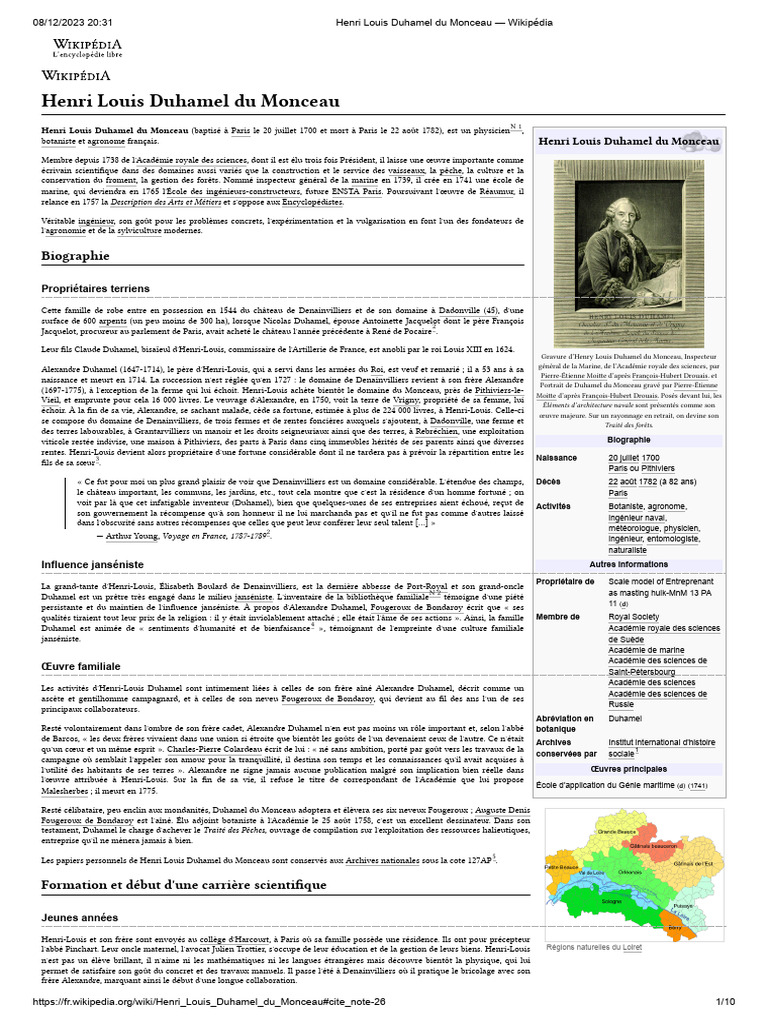 Henri Louis Duhamel Du Monceau | PDF