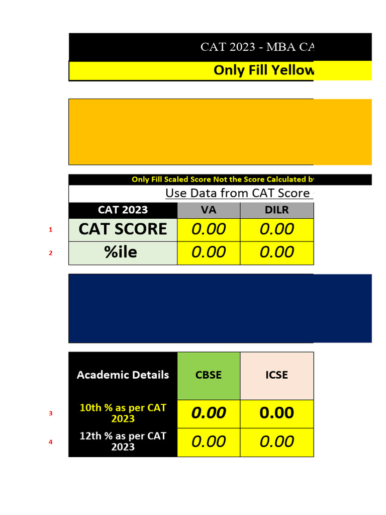 CAT 2023 Composite Score and Calls Predictor - Amiya | PDF
