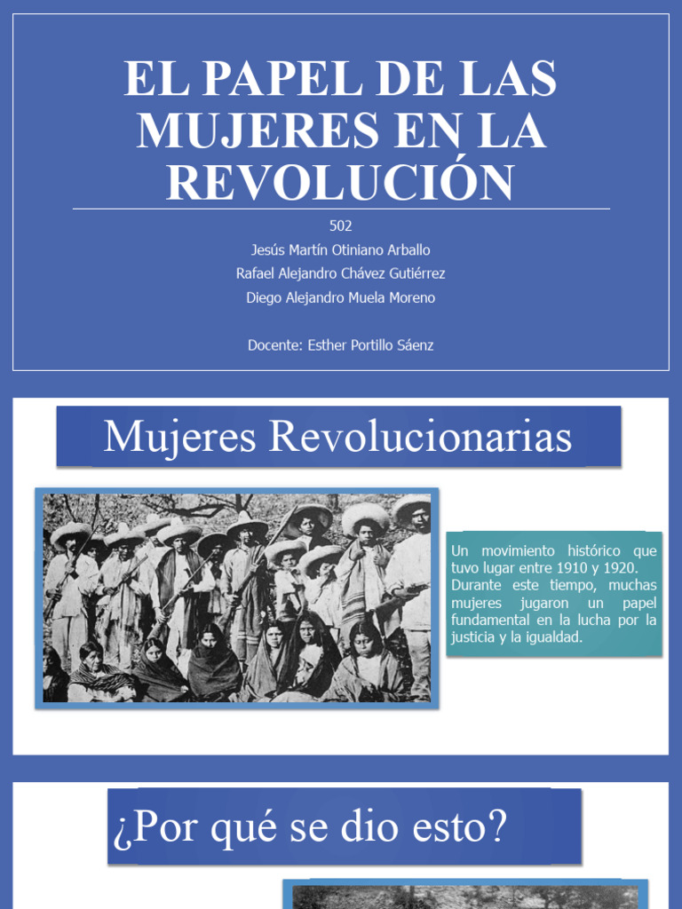 El Papel de Las Mujeres en La Revolución | PDF