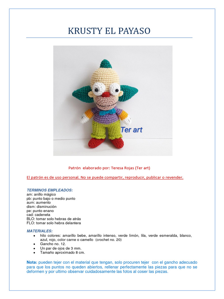 Krusty El Payaso | PDF