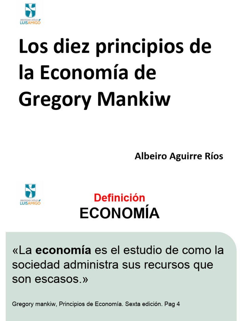 Diez Principios - Mankiw | PDF