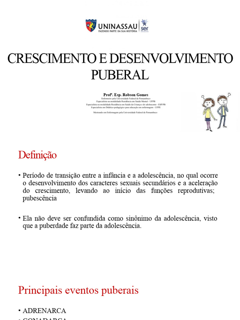 Crescimento e Desenvolvimento Puberal (Partei) | PDF | Puberdade ...