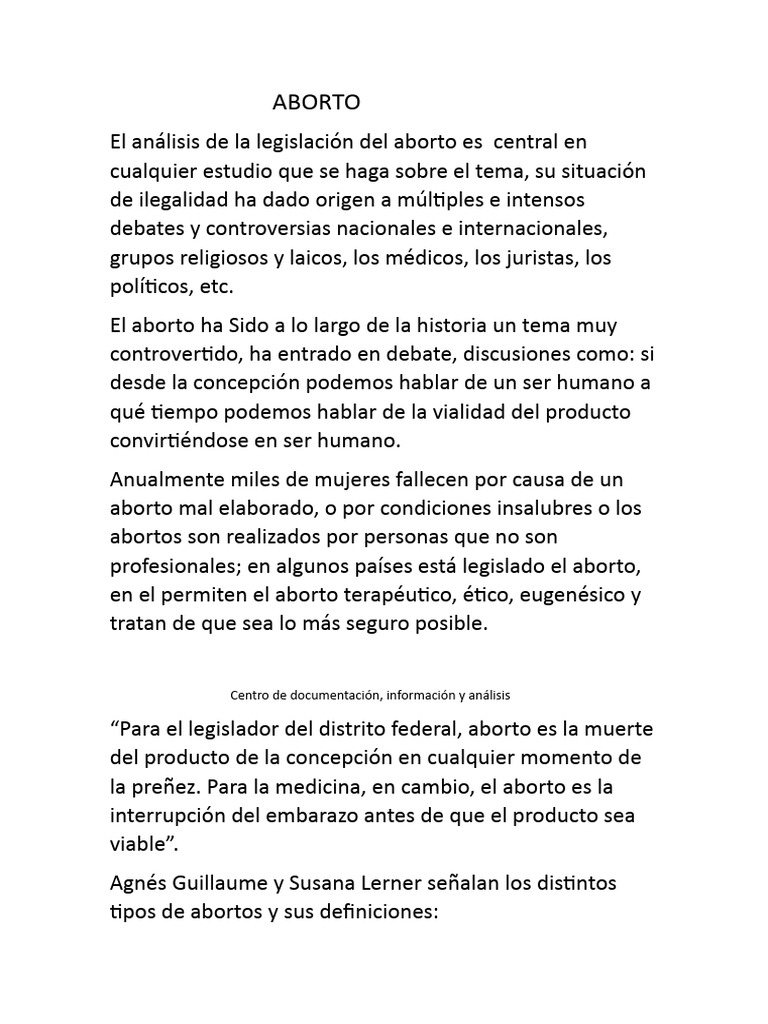 Documento (1) - 2 | PDF | Aborto | El embarazo