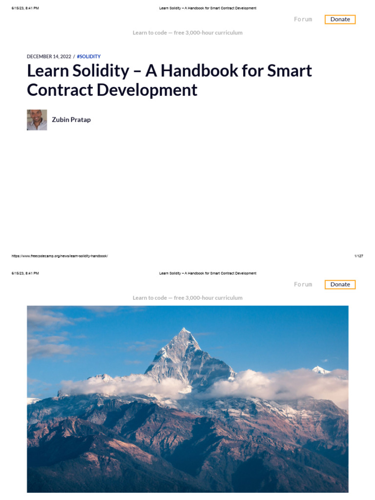 Solidity Smart Contract Guide | PDF