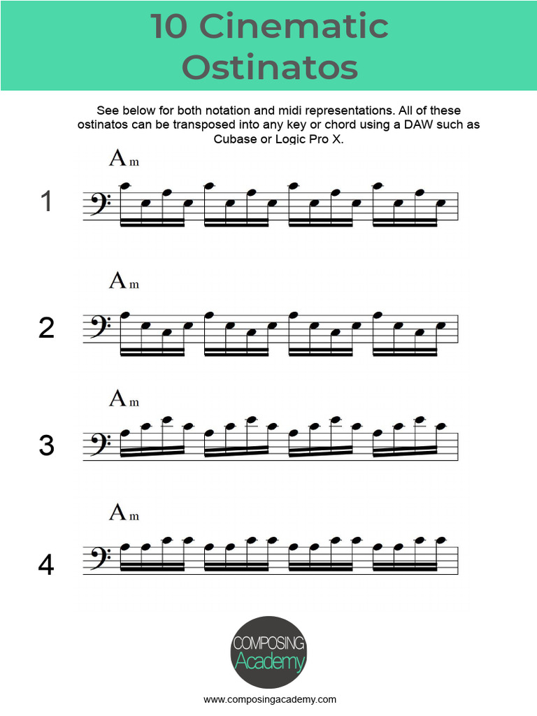 8 Cinematic Ostinatos | PDF