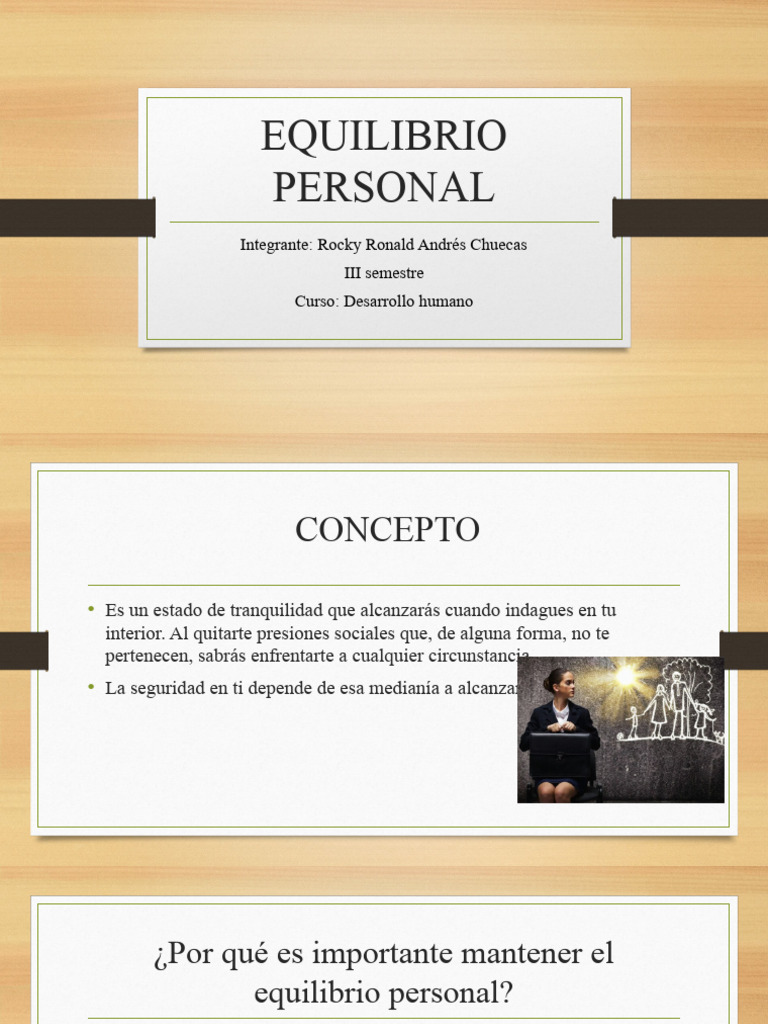 Equilibrio Personal y Crecimiento Interior | PDF