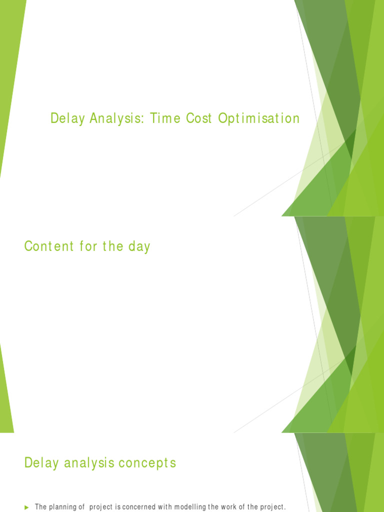 Wk11 - Time Cost Optimisation | PDF | Mathematical Optimization | Cost Wk11 - Time Cost Optimisation | PDF | Mathematical Optimization | Cost