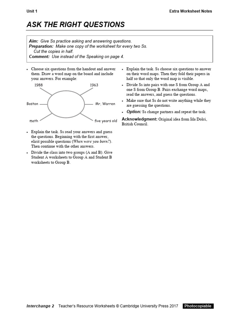 1 - Game - ASK THE RIGHT QUESTIONS | PDF