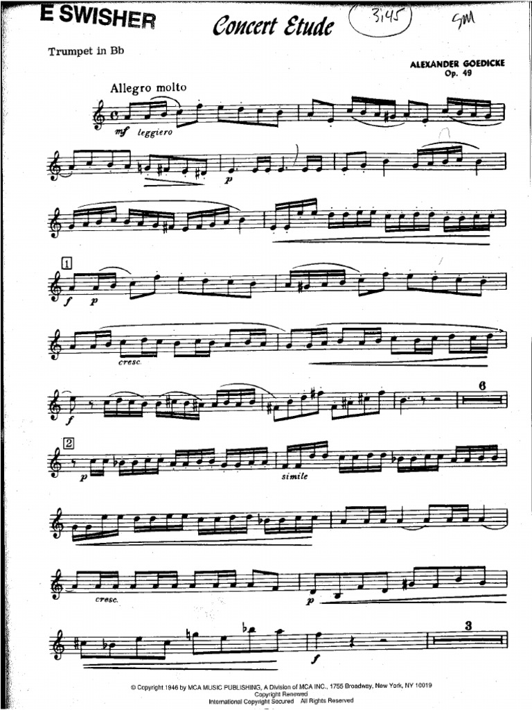 Goedicke - Concert Etude | PDF