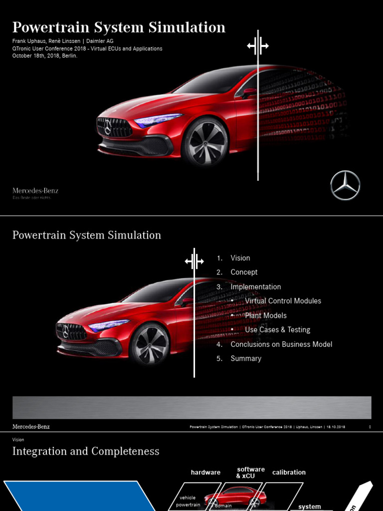 Daimler Powertrain Simulation | PDF
