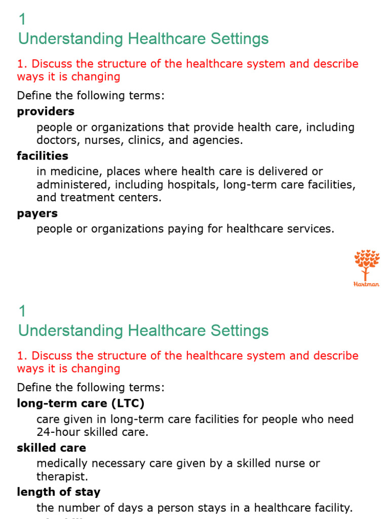 Understanding Long-Term Care Settings | PDF | Medicaid | Medicare ...