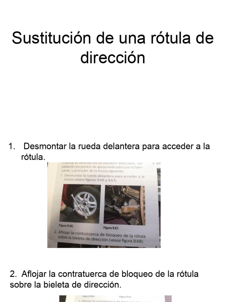 Cambio de rótula de dirección paso a paso | PDF