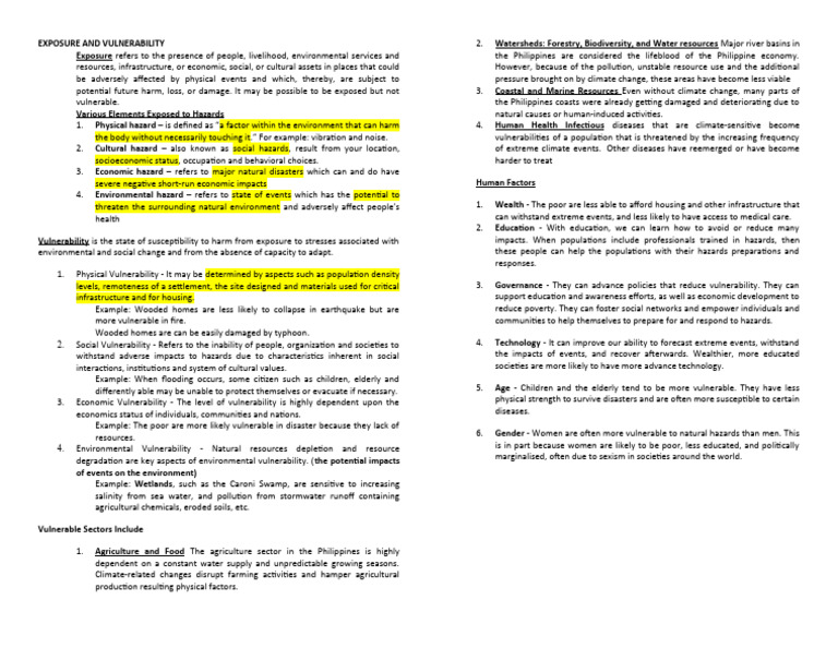 Lesson 2 Vulnerability and Exposure Concept Notes | PDF | Vulnerability ...
