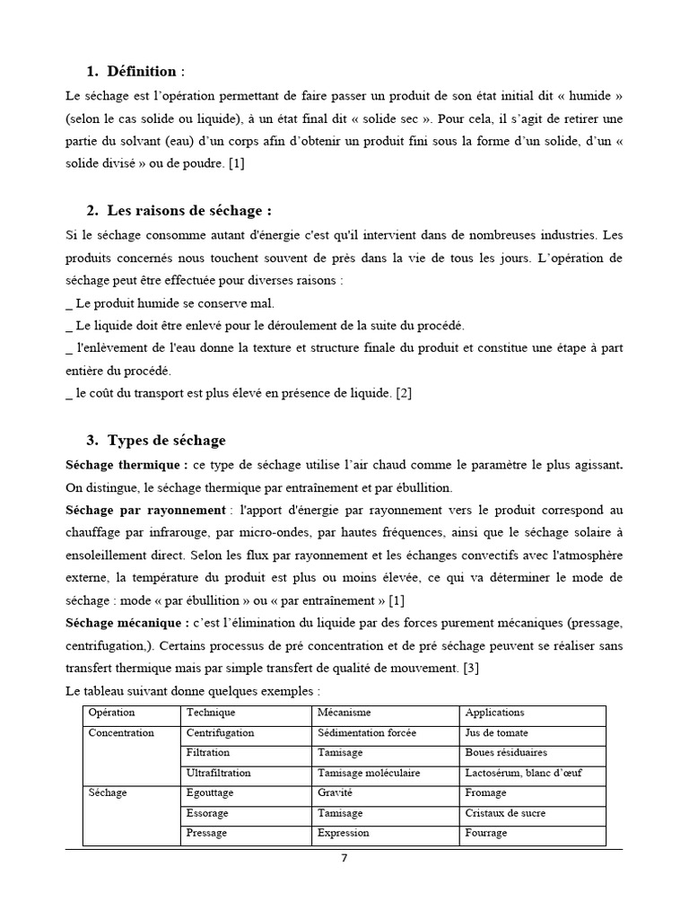 Chapitre 02-Types de Séchage | PDF
