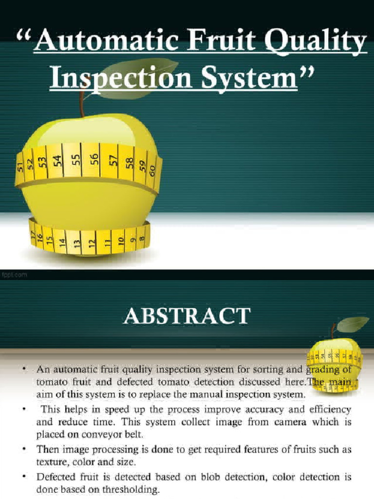 Defected Fruit Detection | PDF
