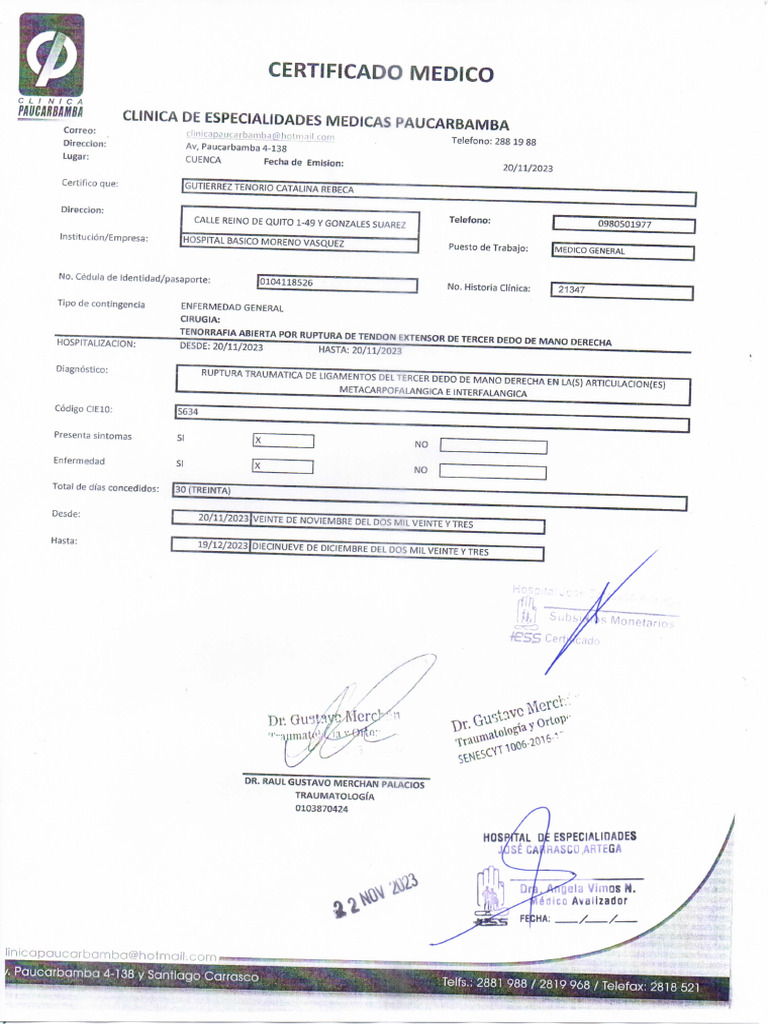 Certificado Iess | PDF