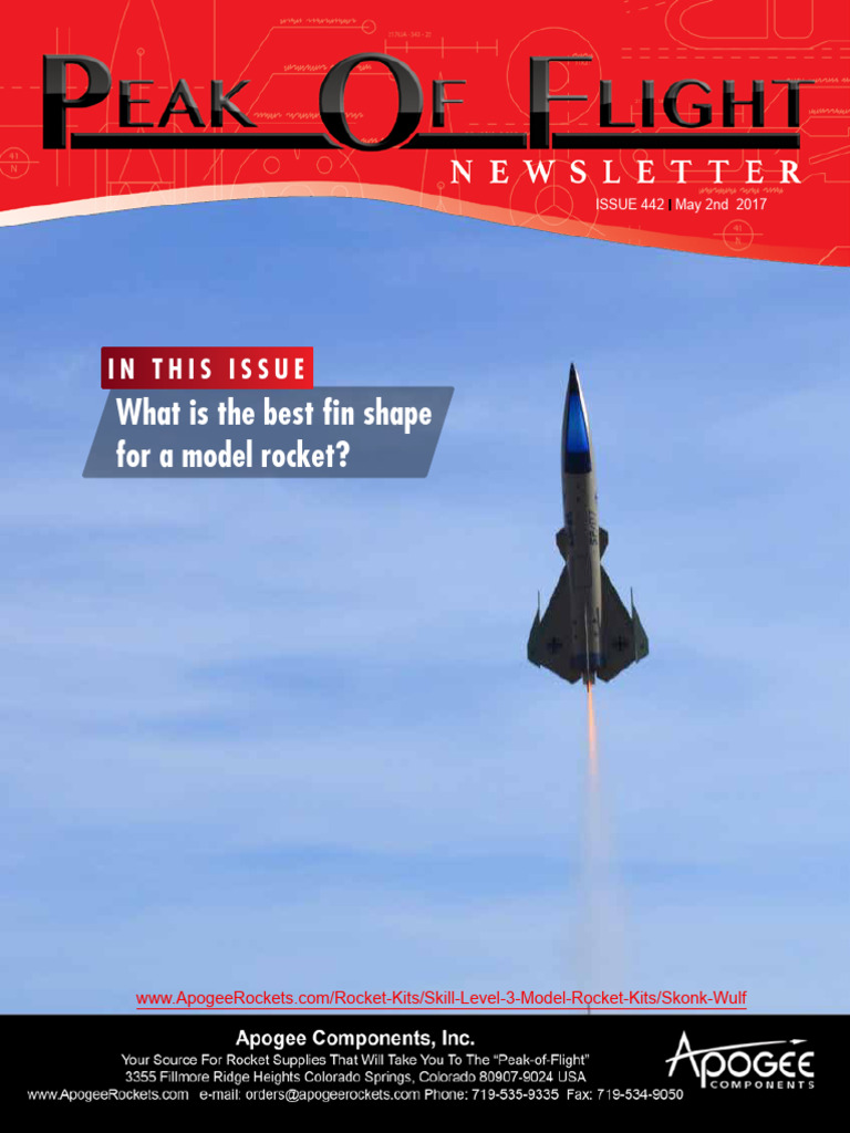 Best Fin Shape for Model Rockets: Elliptical | PDF | Lift (Force) | Rocket