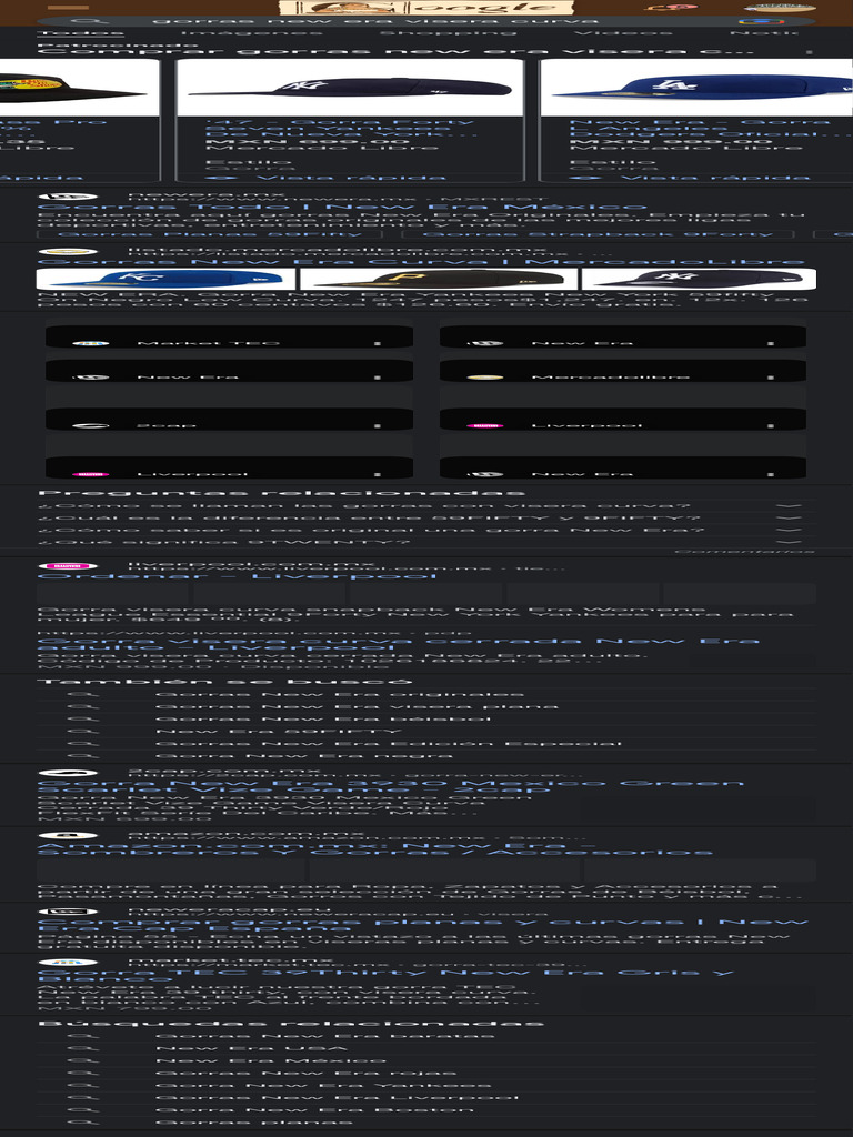 Gorras New Era Visera Curva - Buscar Con Google | PDF