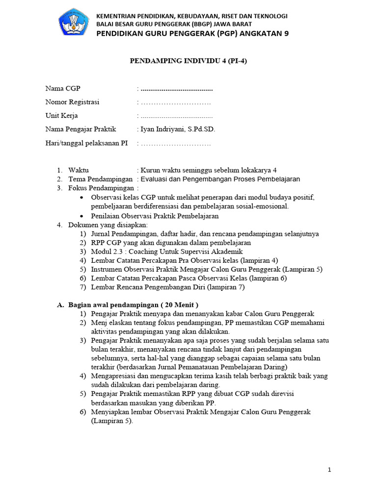 Instrumen PI 4 | PDF | Komputer