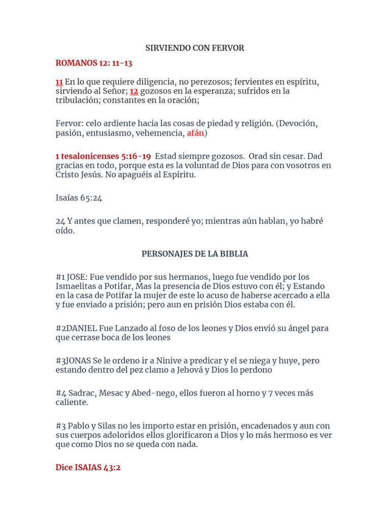 Fervor y Diligencia en el Servicio a Dios | PDF