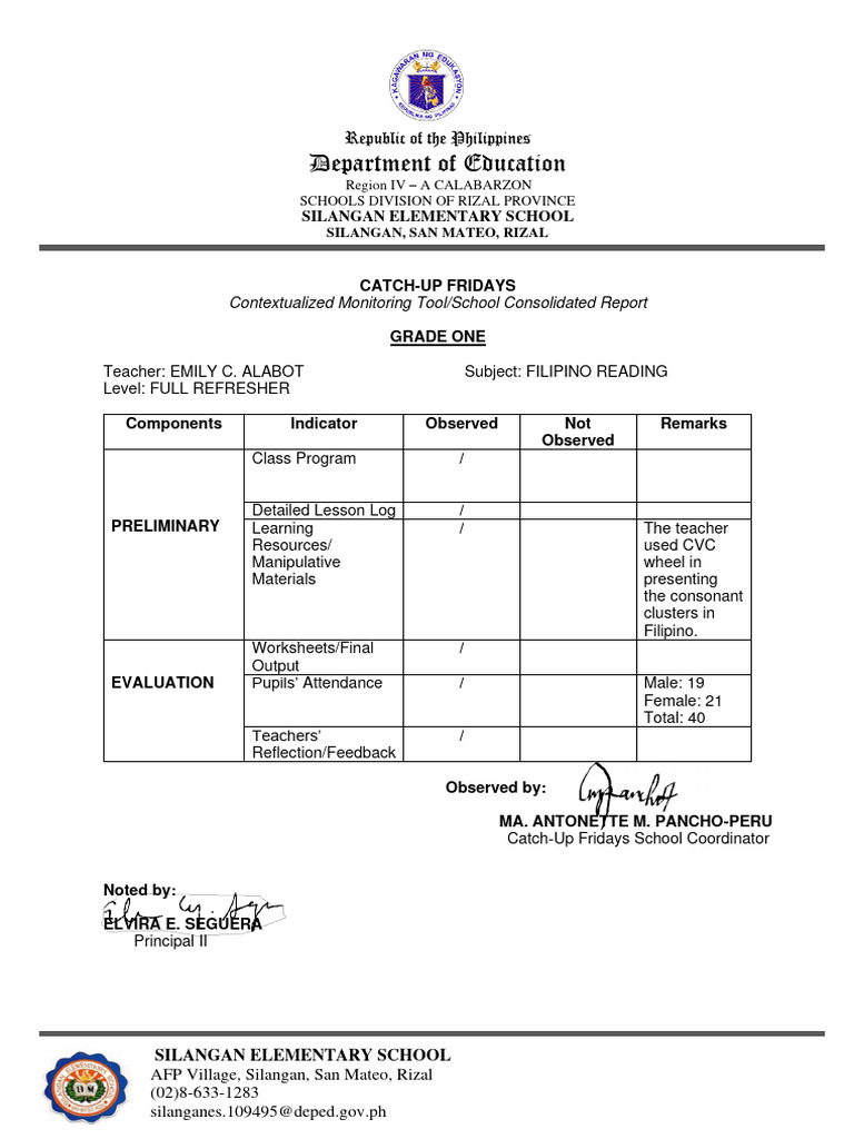 Cuf - Ses - Contextualized Monitoring Tool | PDF | Teaching | Learning