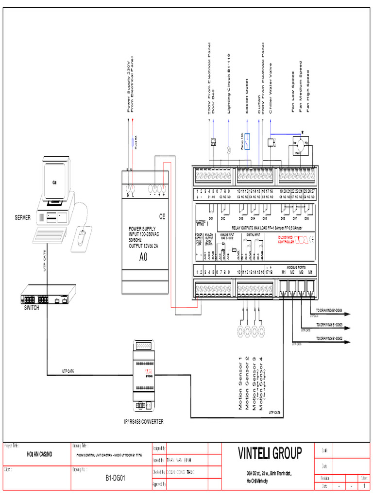 Room Control Unit Wiring Diagram | PDF | Computer Engineering | Power ...