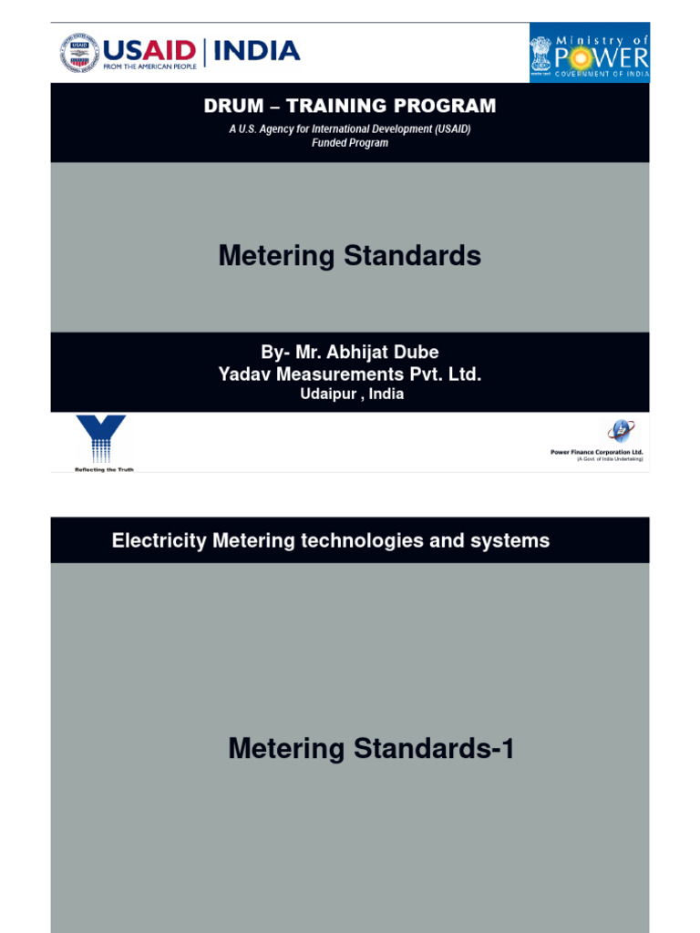 Metering Standards Part 1 | PDF