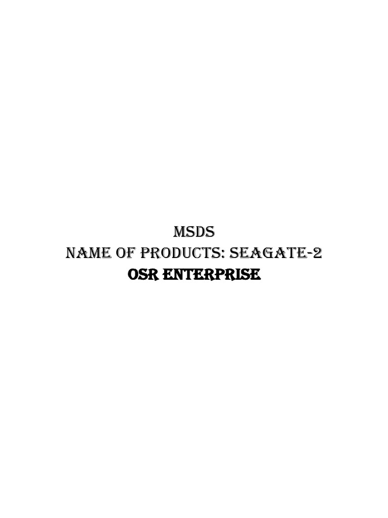Seagate 2 | PDF | Waste | Waste Management