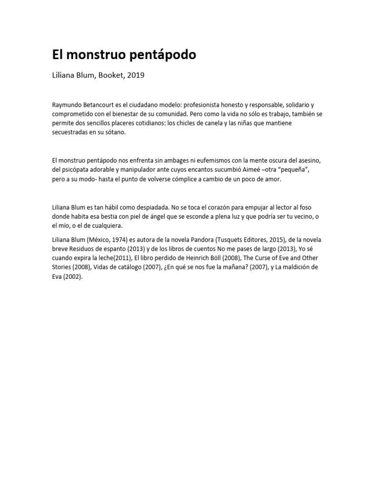 Toaz - Info El Monstruo Pentapodo Libro PR | PDF