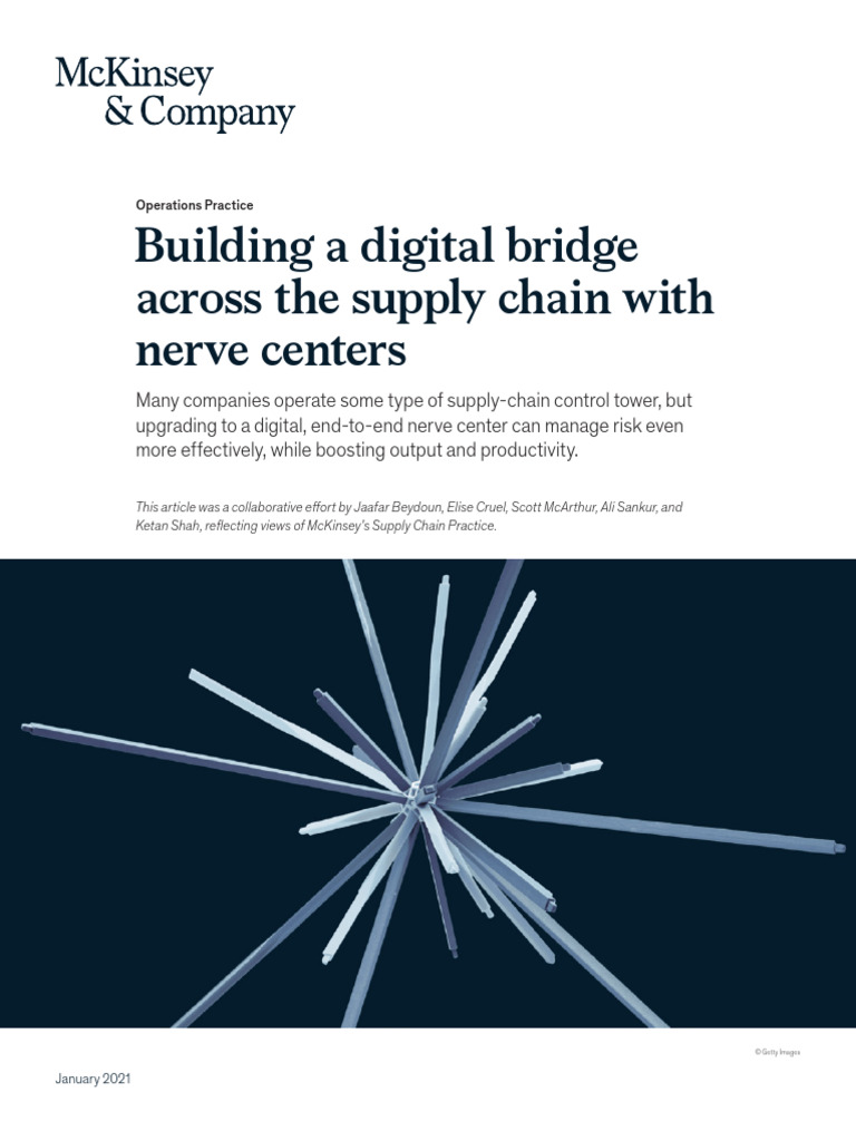 Digital Nerve Centers in Supply Chains | PDF | Supply Chain | Logistics