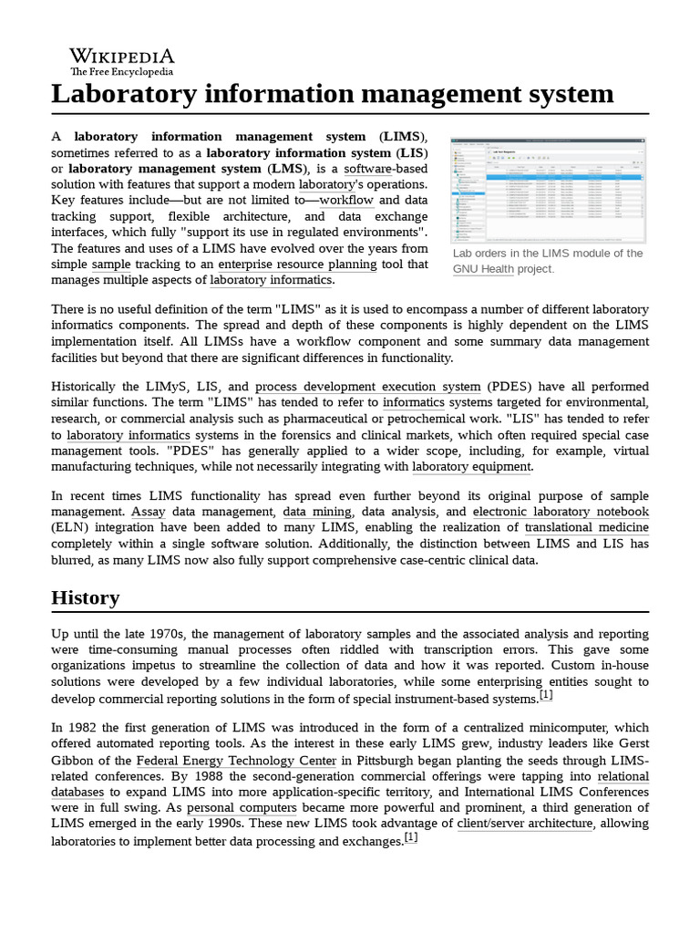 Laboratory Information Management System | PDF | Information Technology ... Laboratory Information Management System | PDF | Information Technology ...