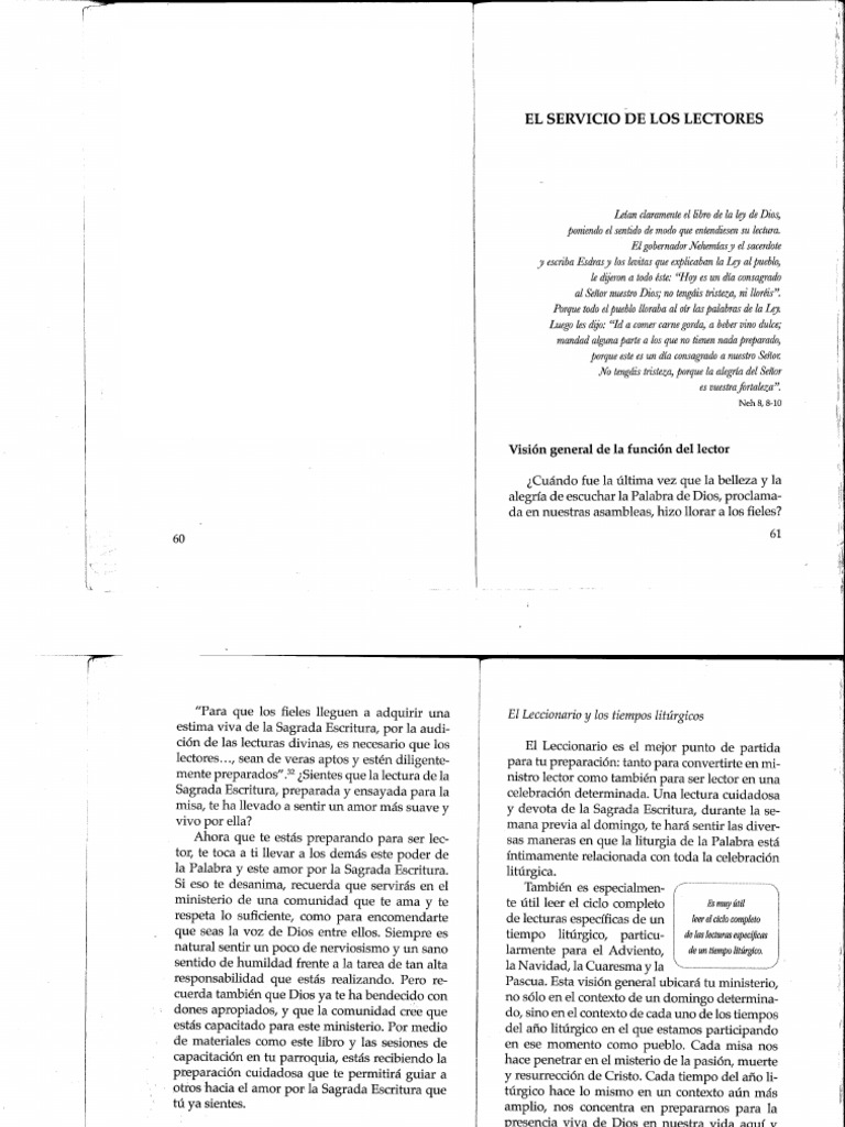 Tema 3 - El Servicio de Los Lectores | PDF
