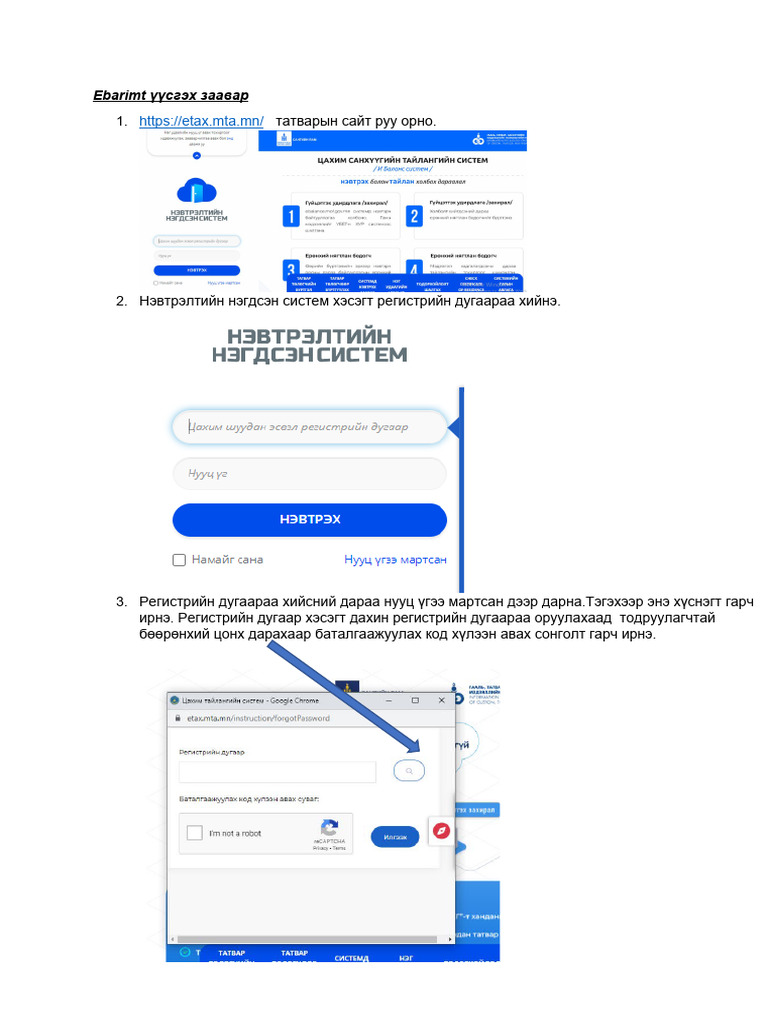 Ebarimt Uusgeh Zaavar | PDF
