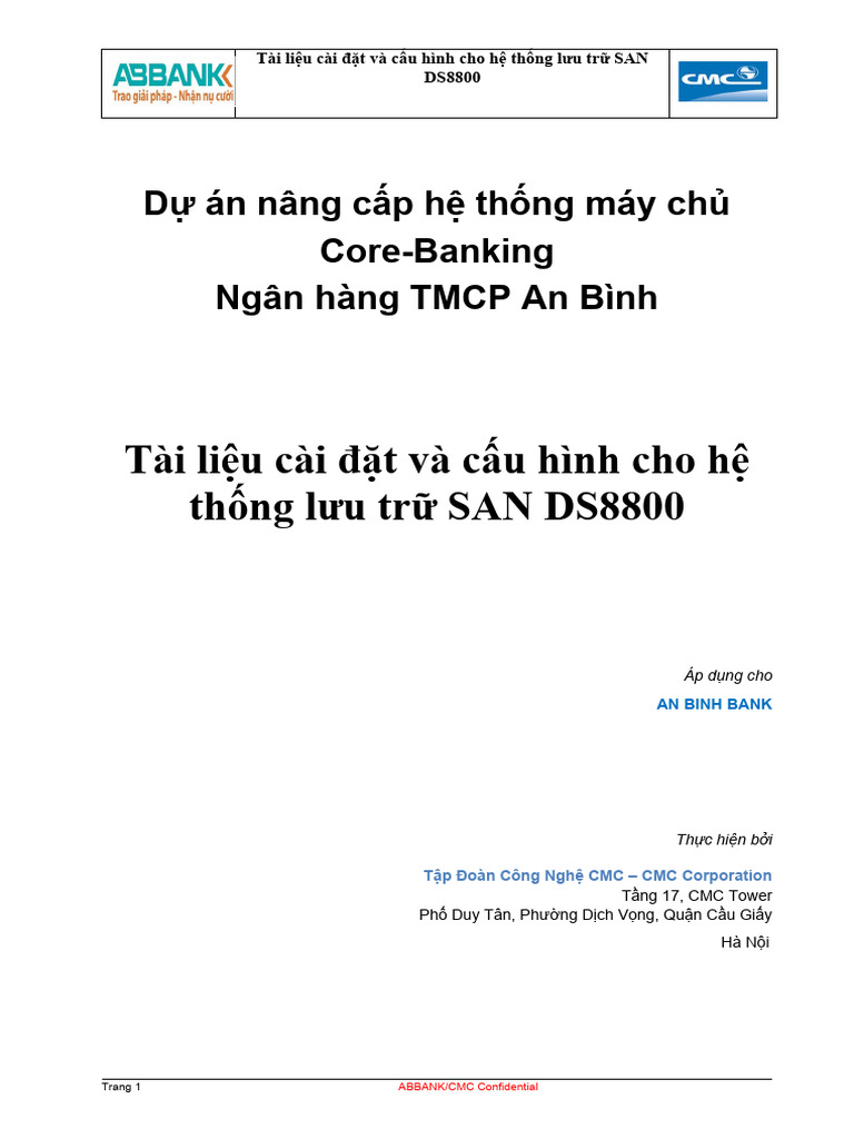 ABB DS8800 - Installation Record - v0.1 - TV | PDF