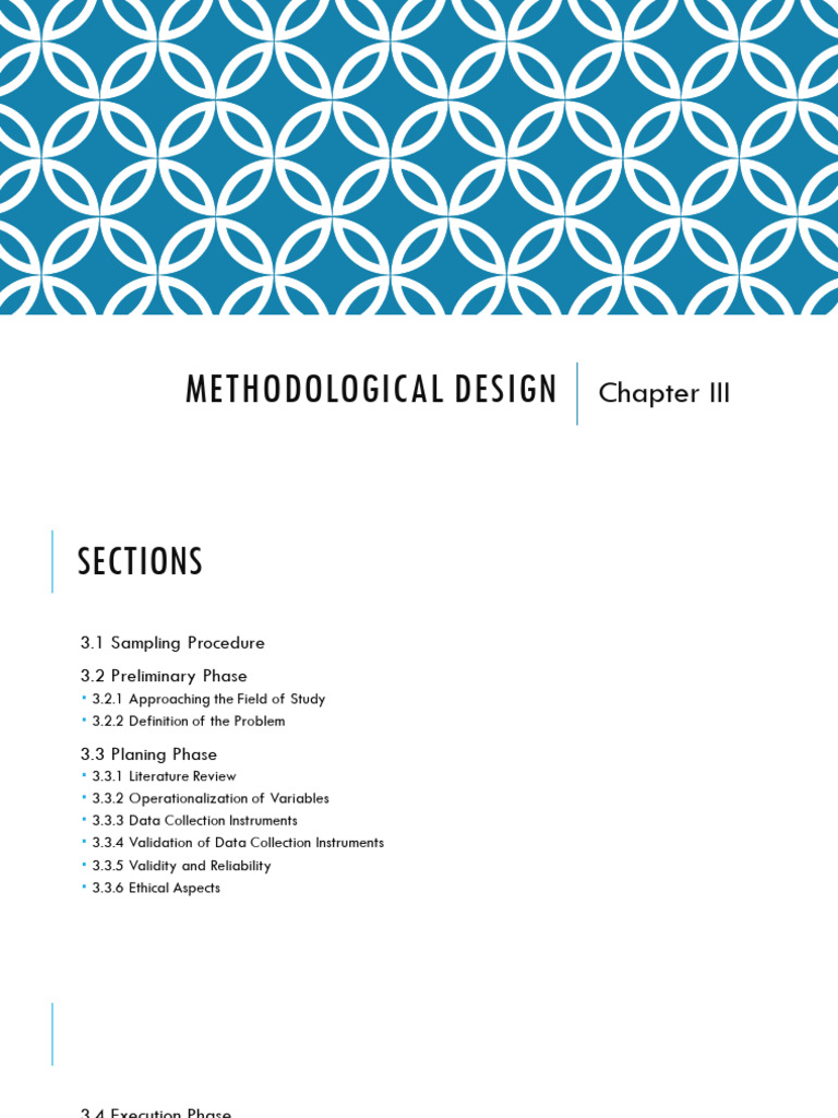 Methodological Design | PDF | Information | Validity (Statistics)
